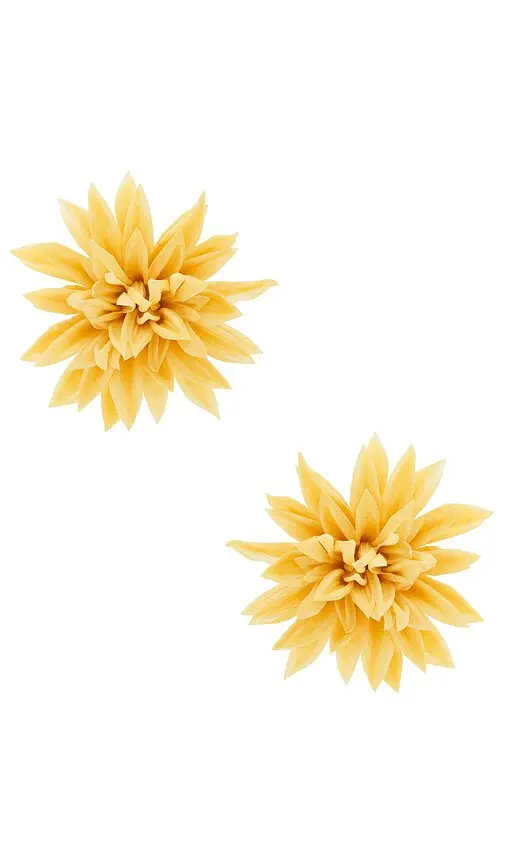 Cult Gaia Dahlia Earring In Yellow - Cornsilk Cornsilk