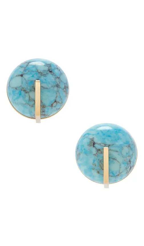 Cult Gaia Una Earring In Teal - Ibiza Turquoise Ibiza Turquoise