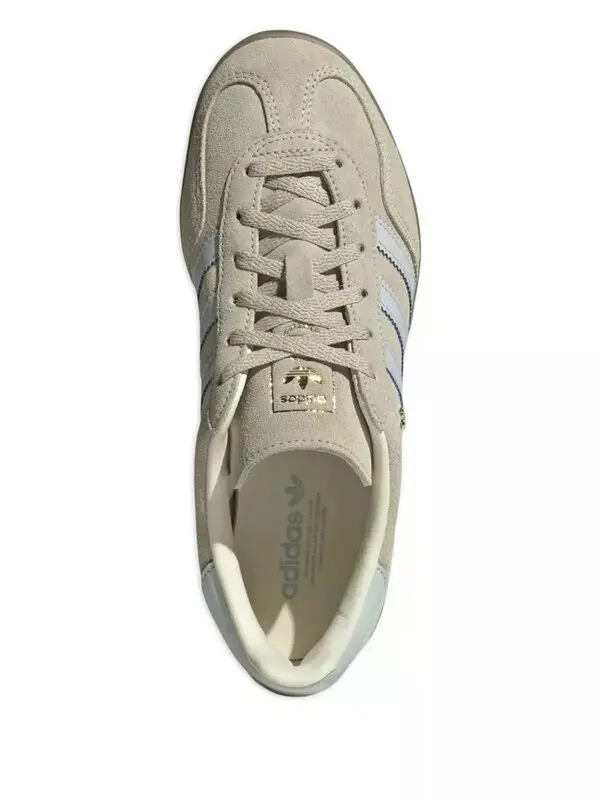 Adidas Gazelle Striped-detail Sneakers - Neutrals