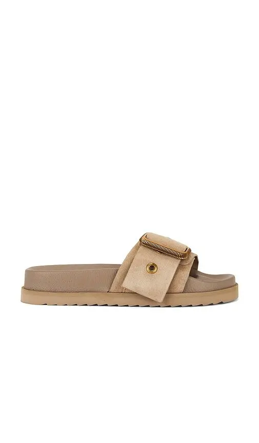 ALLSAINTS Ellie Western Slider In Tan - Sand Brown