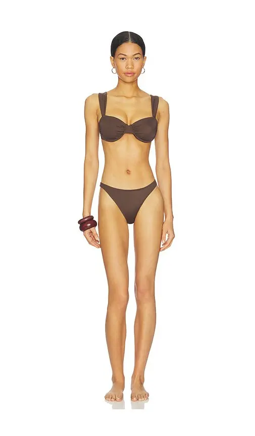 AWAY THAT DAY Maui Bikini Bottom In Brown