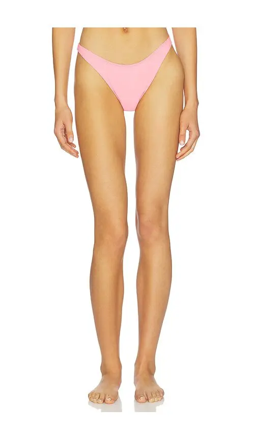 AWAY THAT DAY Maui Bikini Bottom In Pink - Ice Pink