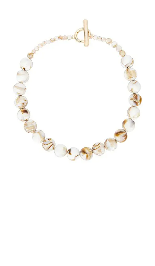 LOVERS AND FRIENDS Karina Necklace In White,brown - Multi