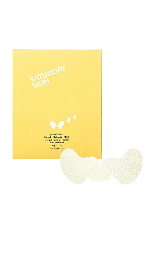 SATURDAY SKIN Yuzu Vitamin C Butterfly Hydrogel Mask 4 Pack - N,a