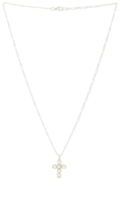 MAPLE Cross Chain Necklace - Silver 925 & Mother Of Pearl