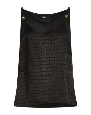 Versace Top Size Viscose, Silk - Black