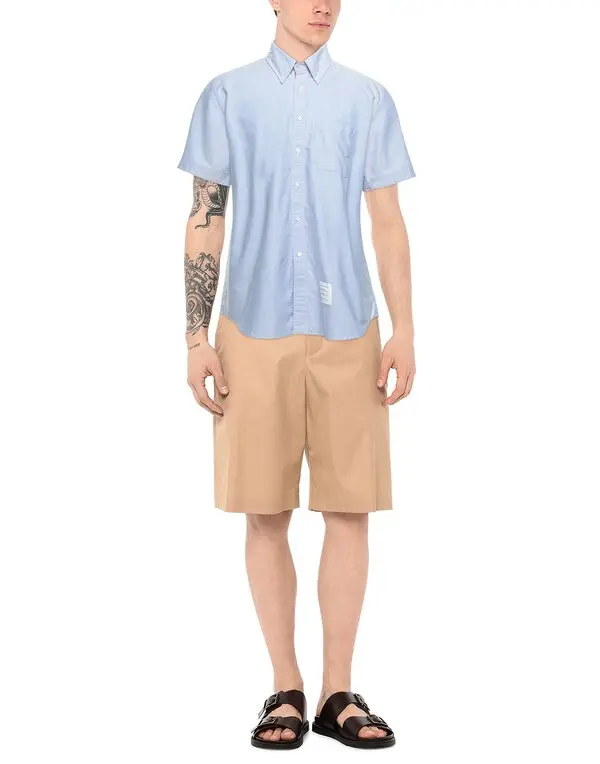 Thom Browne Shirt Sky Size Cotton - Blue