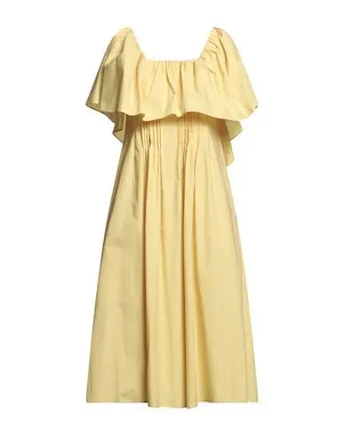 GENTRYPORTOFINO Midi Dress Size Cotton - Yellow