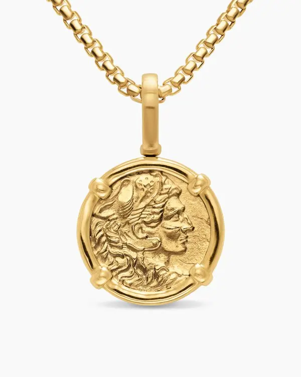 David Yurman Alexander The Great Amulet In 18k Yellow Gold - All 18k Yellow Gold