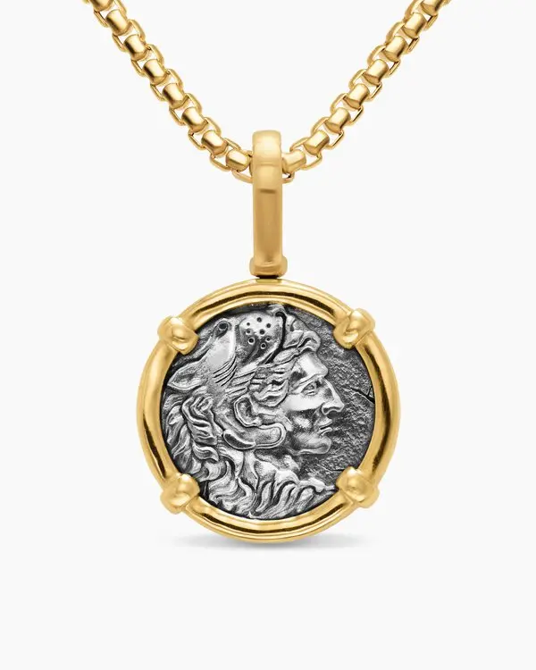 David Yurman Alexander The Great Amulet In Sterling Silver With 18k Yellow Gold - Sterling Silver/18k Yellow Gold