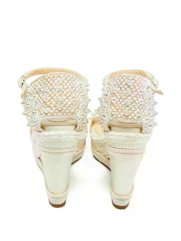 CHRISTIAN LOUBOUTIN Madmonica Spiked Wedge Espadrilles