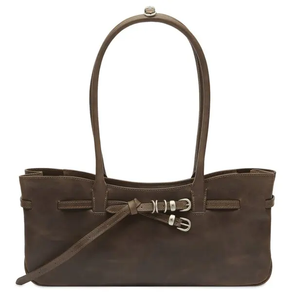 MARGESHERWOOD Grandma Shoulder Bag - Washed Brown