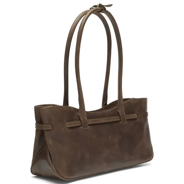 MARGESHERWOOD Grandma Shoulder Bag - Washed Brown