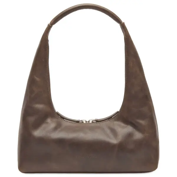 MARGESHERWOOD Hobo Shoulder Bag - Washed Brown