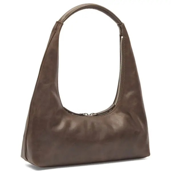 MARGESHERWOOD Hobo Shoulder Bag - Washed Brown