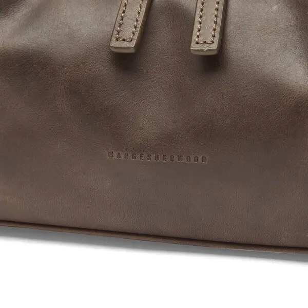 MARGESHERWOOD Hobo Shoulder Bag - Washed Brown