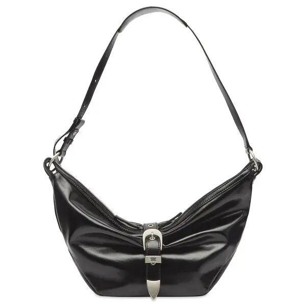 MARGESHERWOOD Belted Hobo Shoulder Bag Medium - Black