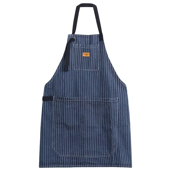 SERVICE WORKS Pinstripe Denim Apron - Indigo