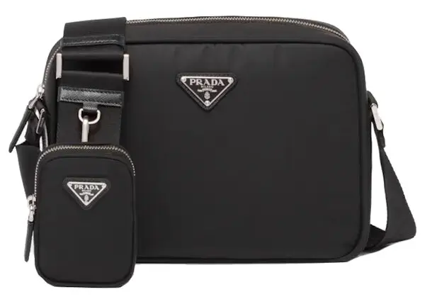 Prada Adidas Renylon Shoulder Bag - Black