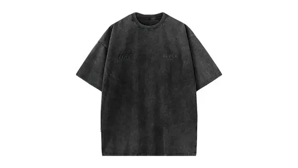 BLVCK X Ufc Acid Wash Tee Shirt - Grey