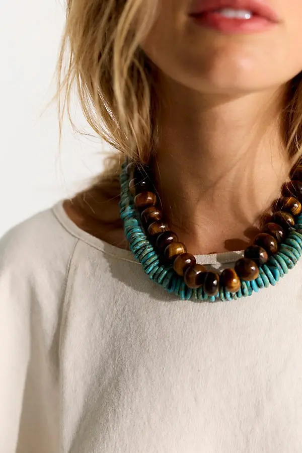 ALV Gill Disc Necklace - Turquoise