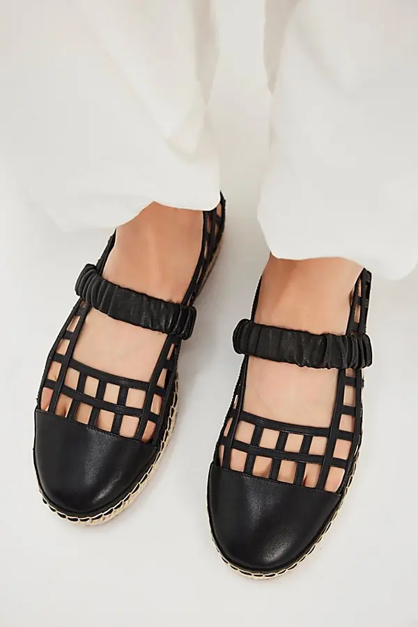 Ash Checked Out Espadrilles - Black
