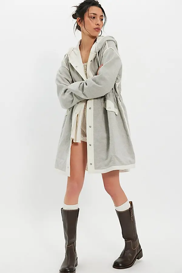 Free People Margo Oversized Cardigen - Heather Grey