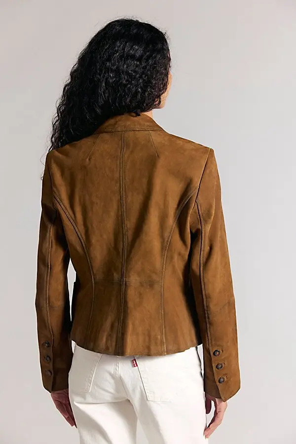 Free People We The Free Whip Smart Suede Blazer