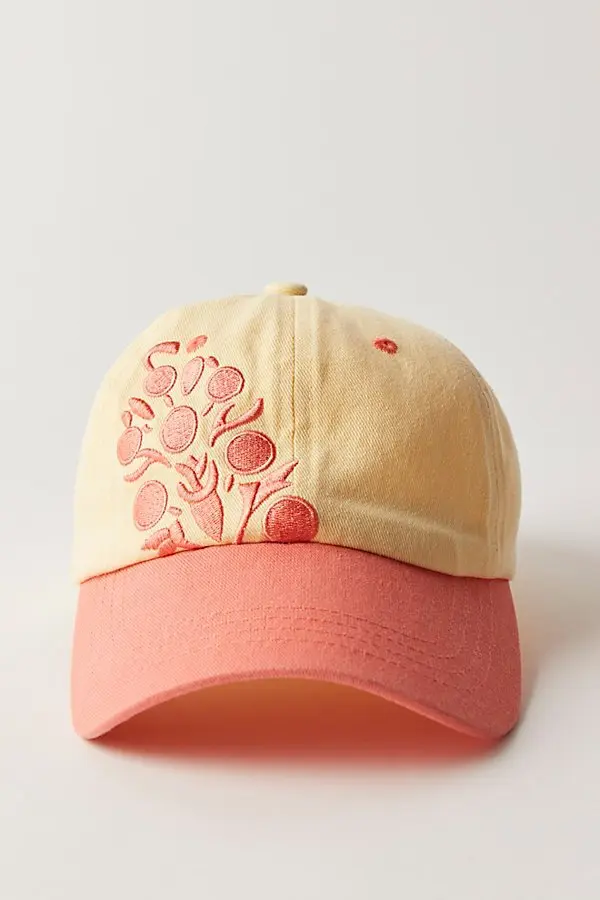 Free People Out Of Bounds Baseball Cap - Sunlit/grapefruit