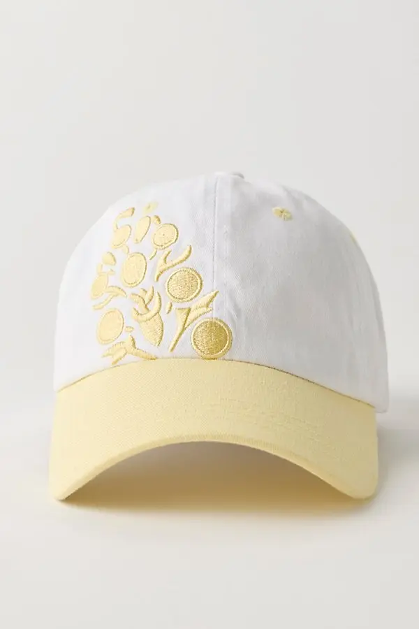 Free People Out Of Bounds Baseball Cap - Yellow Combo