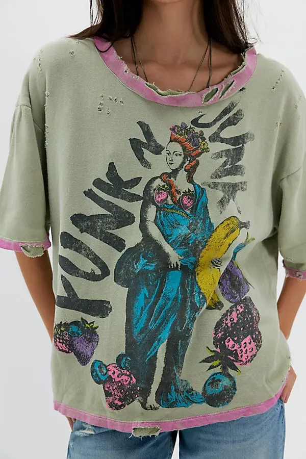 MAGNOLIA PEARL Enjoy The Funk Vetiver Short Sleeve Sweatshirt