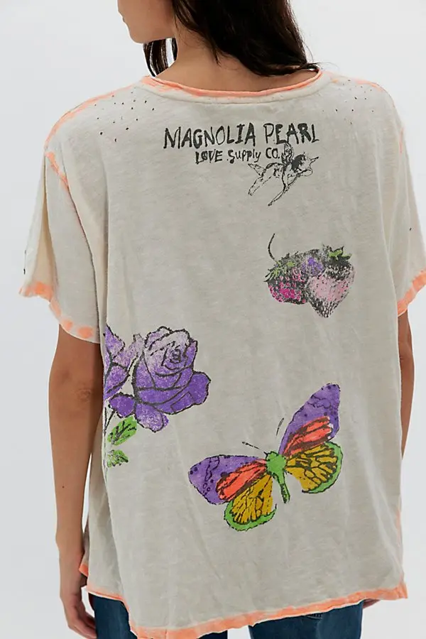 MAGNOLIA PEARL Violet Funk N' Junk Tee