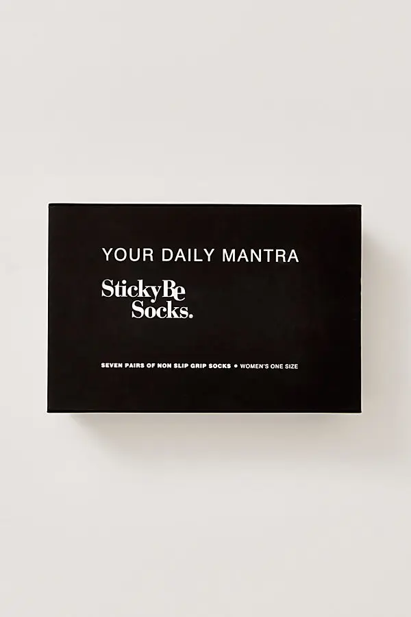 STICKY BE SOCKS Mantra Pilates Grip Socks Box Set - Colorful