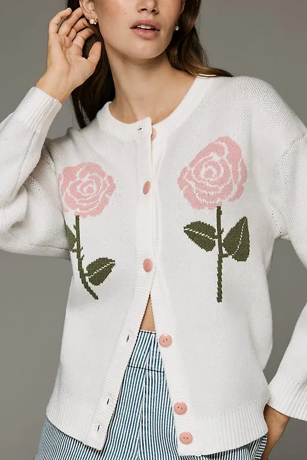 LISA SAYS GAH Lauda Wool Blend Cardigan Sweater
