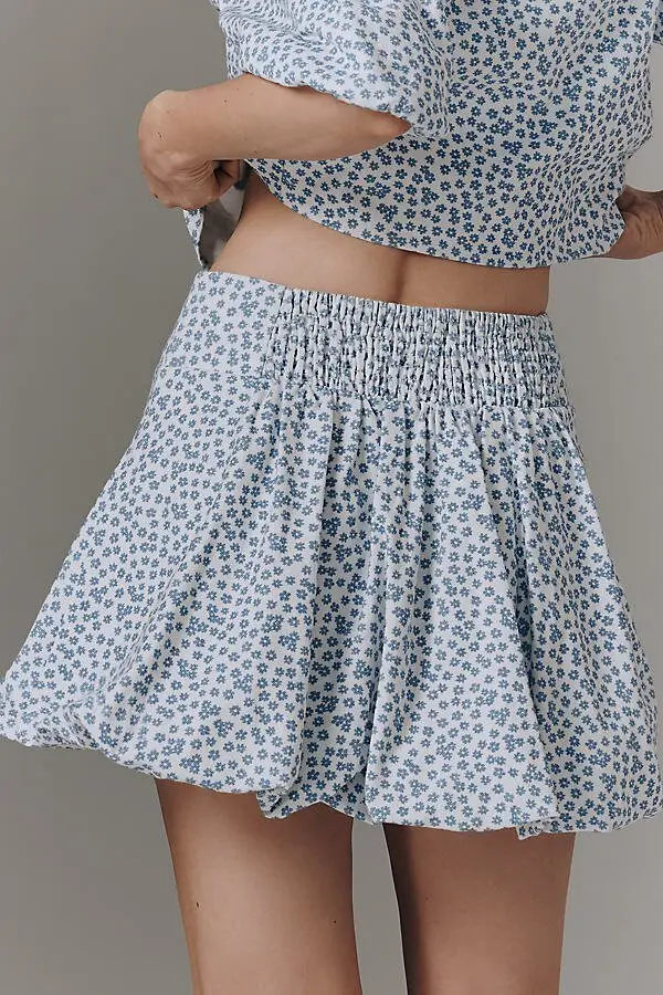 Maeve Prted Bubble Mi Skirt