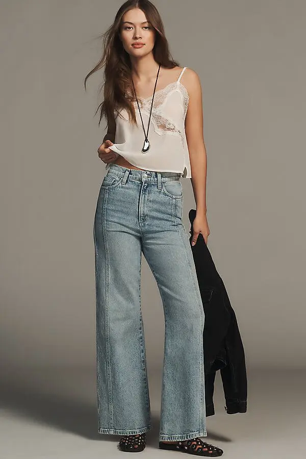 Joe's Jeans Mia High-rise Wide-leg Jeans - Genuine