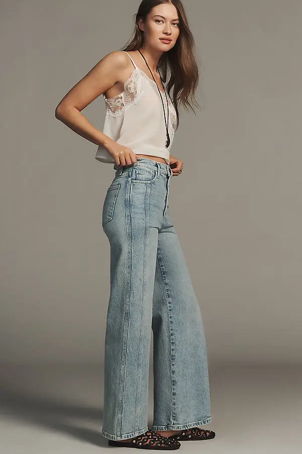 Joe's Jeans Mia High-rise Wide-leg Jeans - Genuine
