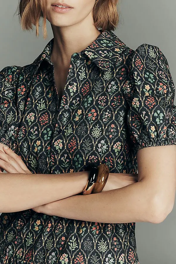 Anthropologie English Factory Floral Print Shirtdress
