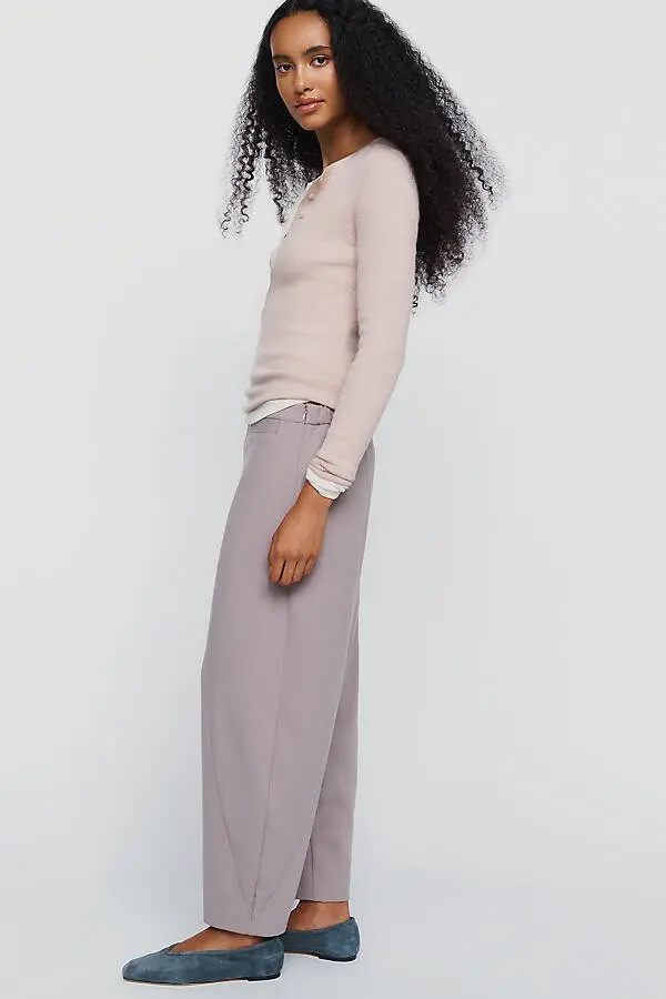 Maeve Cropped Curved Trousers