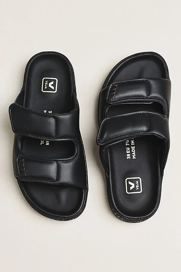 VEJA Etna Bold Slide Sandals - Black