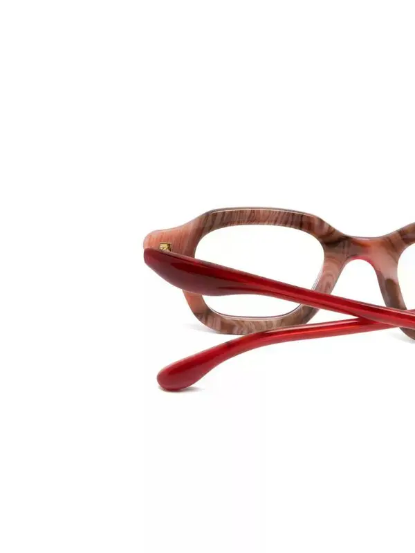 PALOCERAS Round Frame Eyeglasses - Red