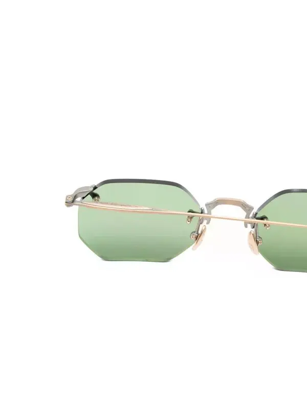 Matsuda Octagonal Rimless Sunglasses - Gold
