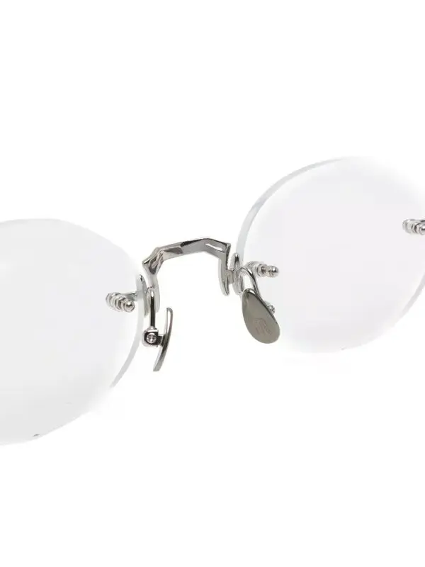 Matsuda Oval-frame Glasses - Silver