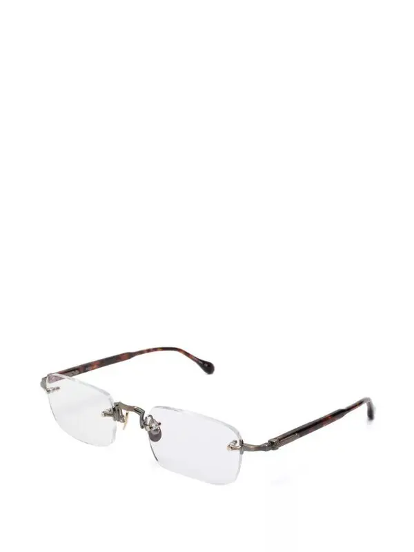 Matsuda M5009 Rectangle-frame Glasses - Brown