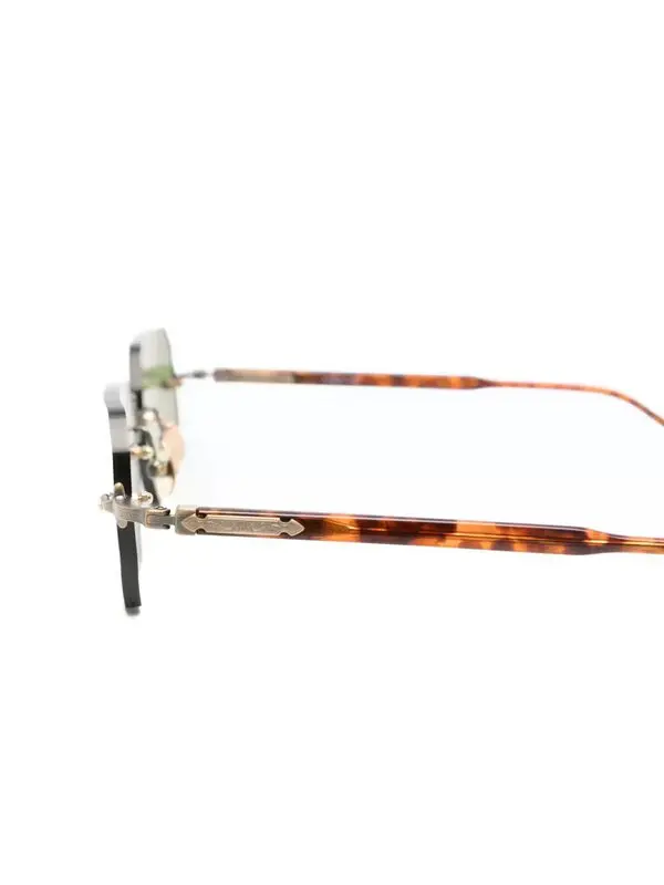 Matsuda Rimless Octagonal Frame Sunglasses