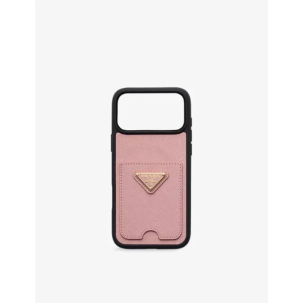 Prada Iphone 17 Pro Max Saffiano Leather Case - Pink