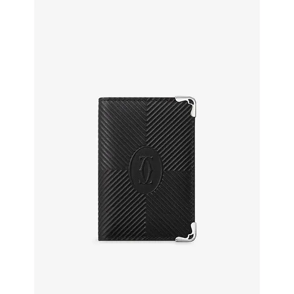 CARTIER Must De Leather Card Holder - Black