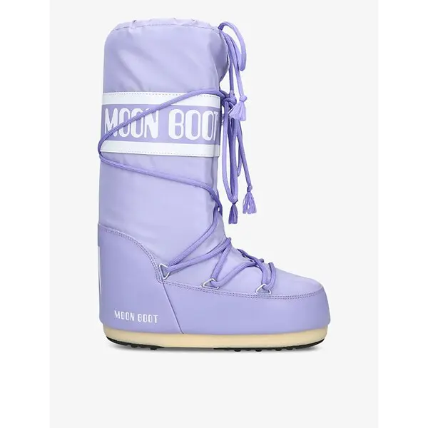 Moon Boot Icon Logo-print Shell Boots - Lilac