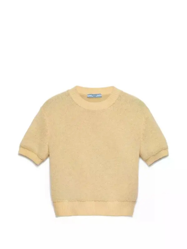 Prada Cashmere Crew-neck Sweater - Yellow