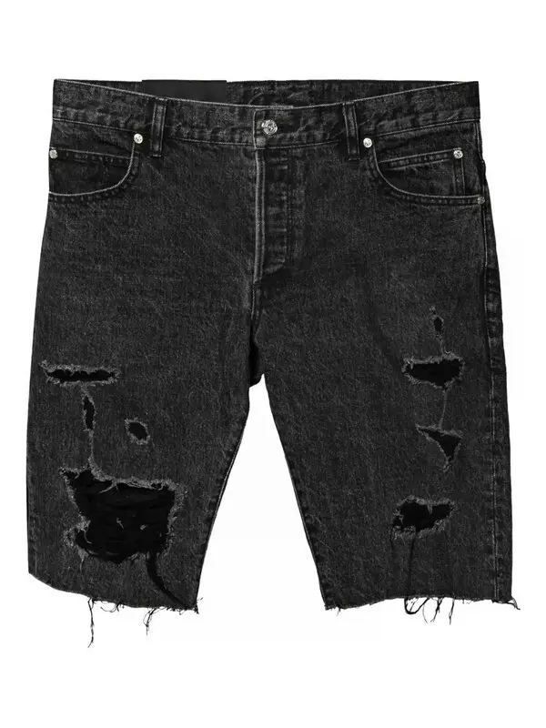 Balmain 2024 Distressed-effect Shorts - Grey